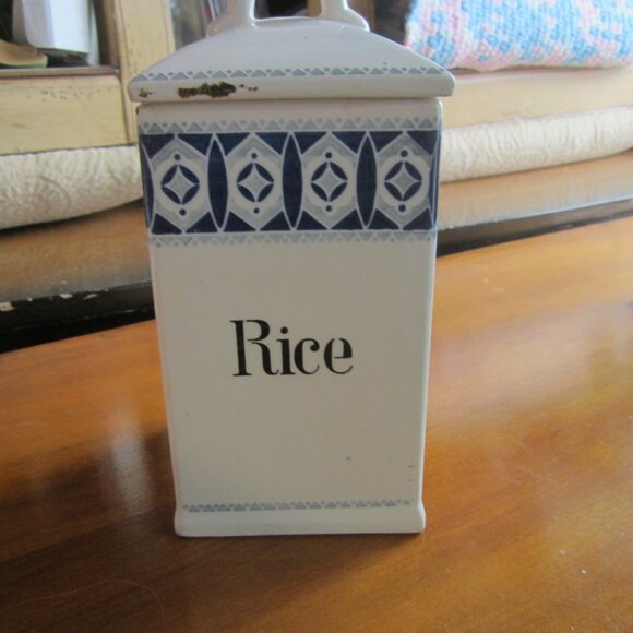 NORMA | Kitchen | Vtg Ceramic Rice Canister Wlid Made In Germany | Poshmark
